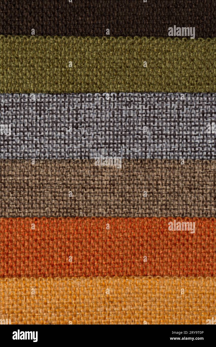 Multi color fabric texture samples Stock Photo - Alamy