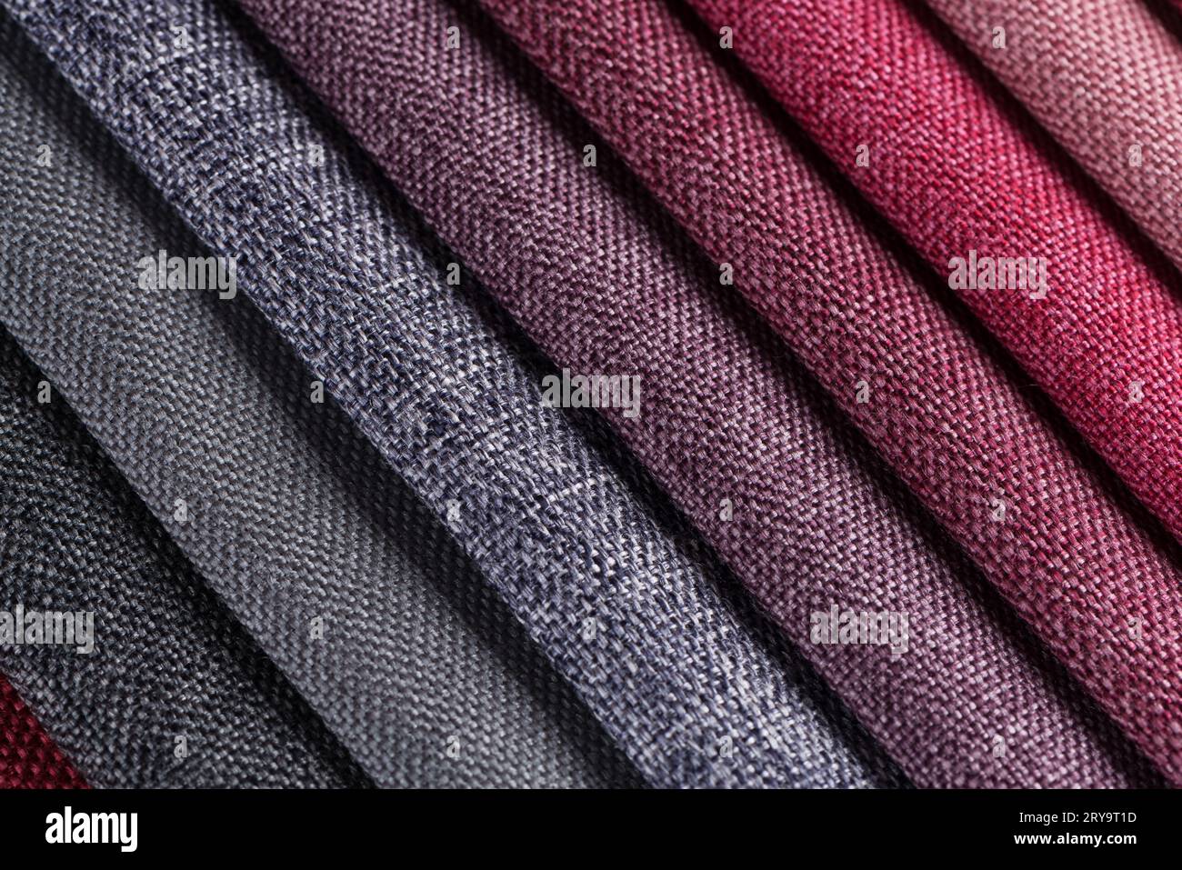 Multi color fabric texture samples Stock Photo - Alamy