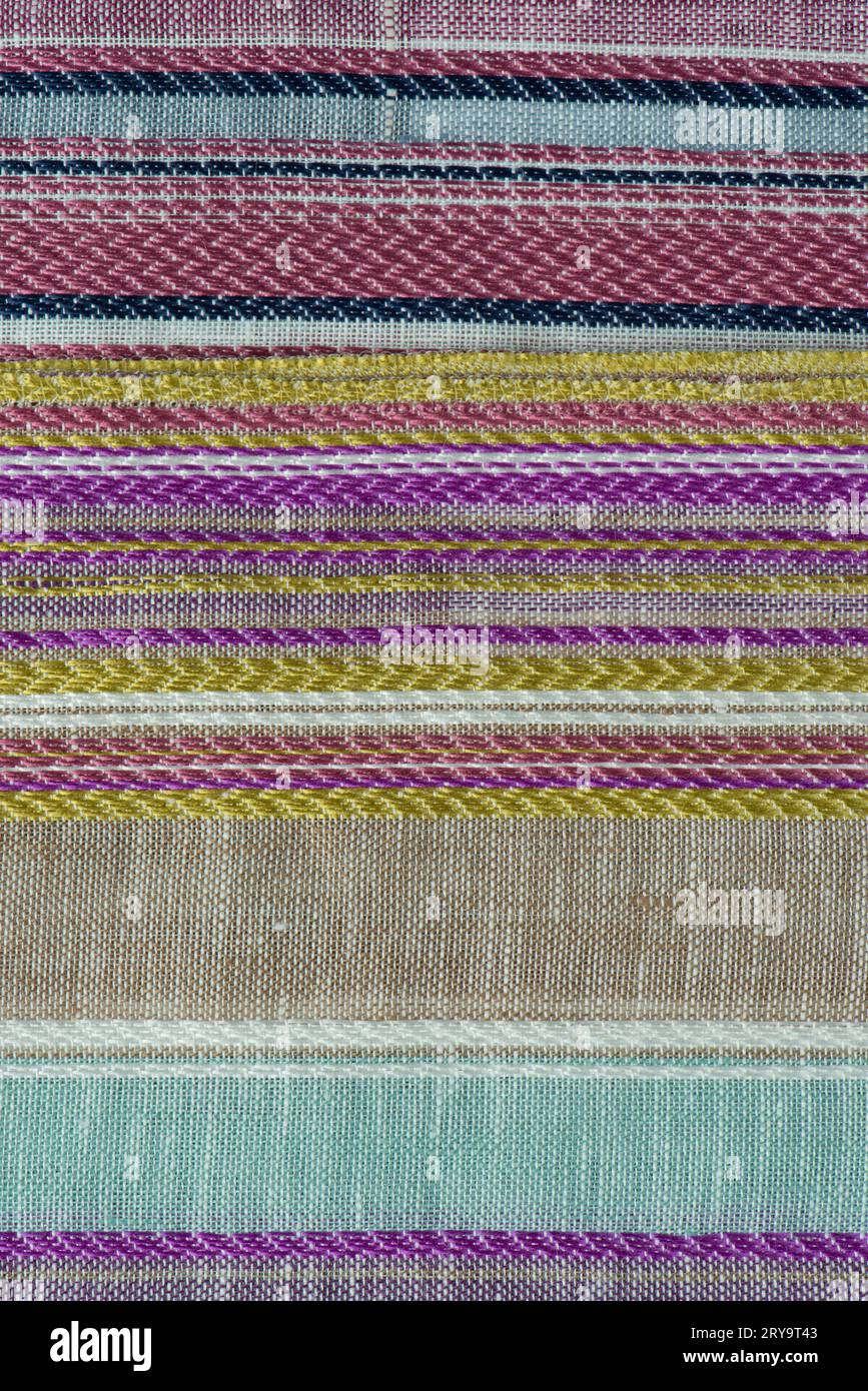 Multi color fabric texture samples Stock Photo - Alamy