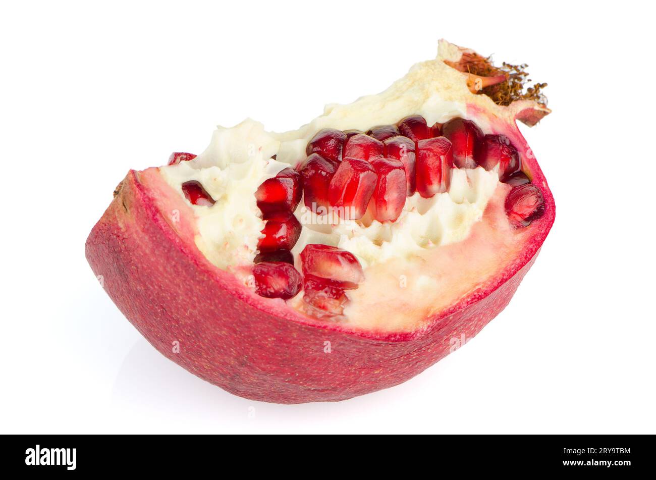 Half pomegranate fruit Stock Photo - Alamy
