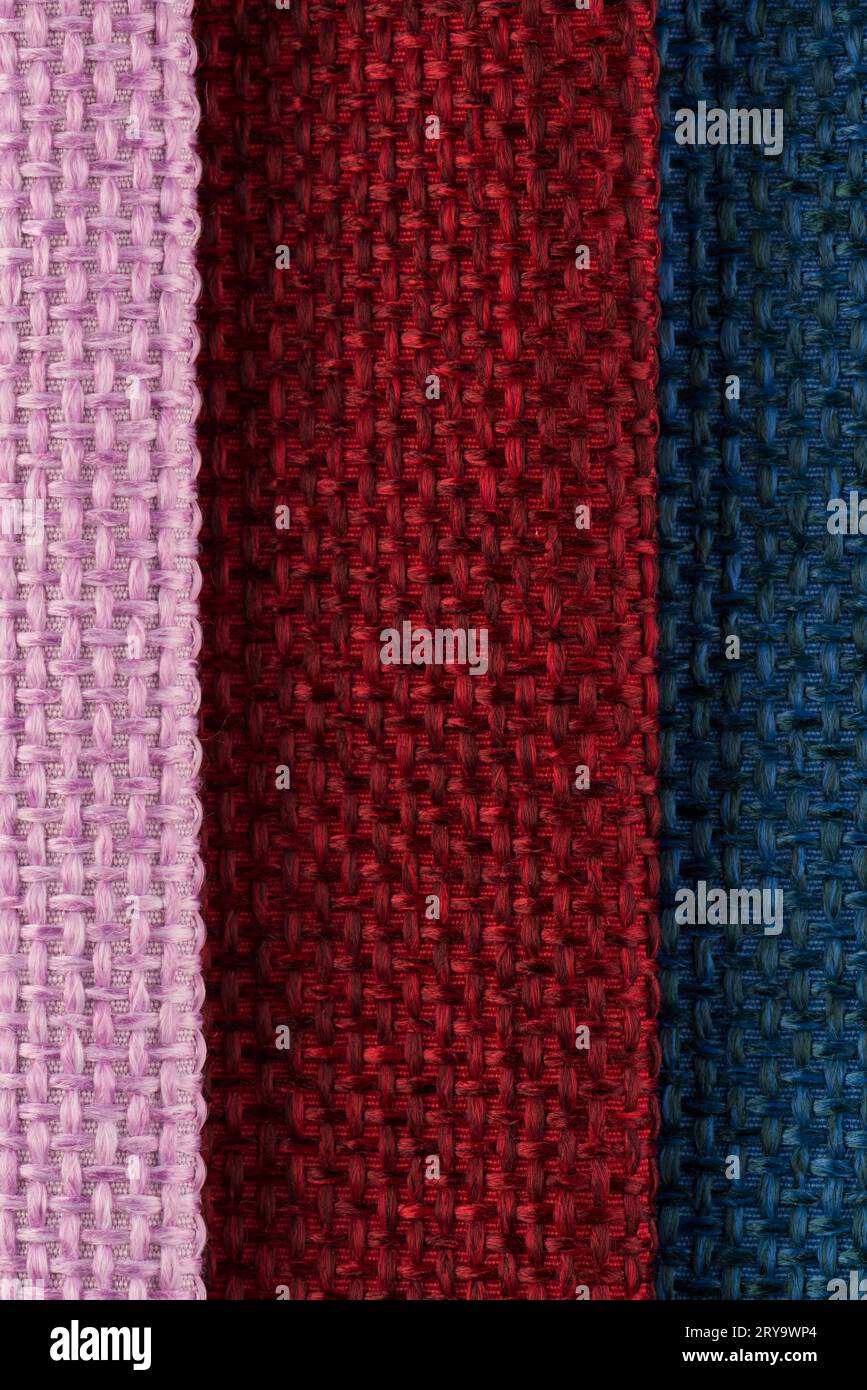 Multi color fabric texture samples Stock Photo - Alamy
