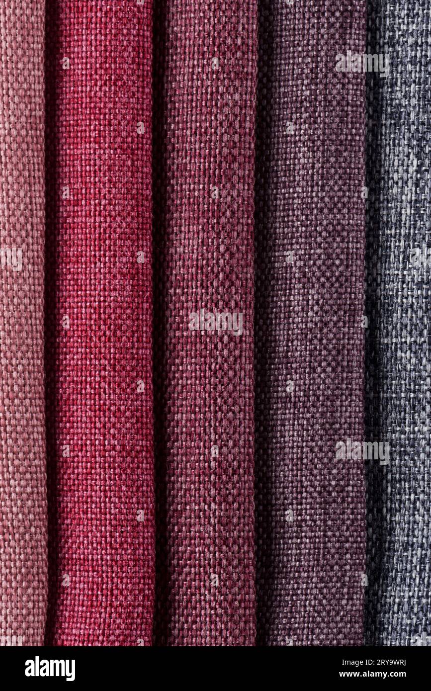 Multi color fabric texture samples Stock Photo - Alamy