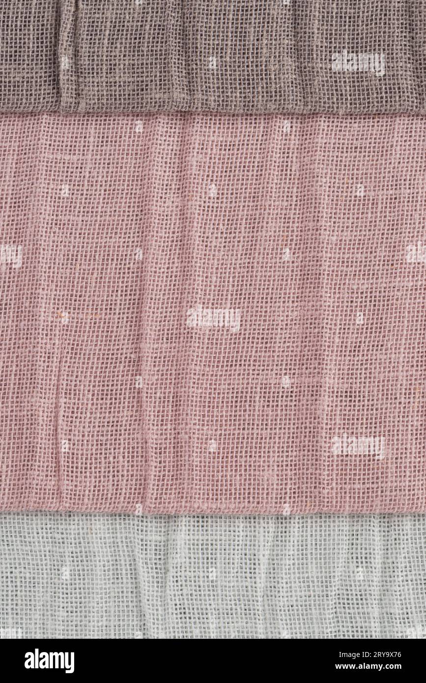 Multi color fabric texture samples Stock Photo - Alamy