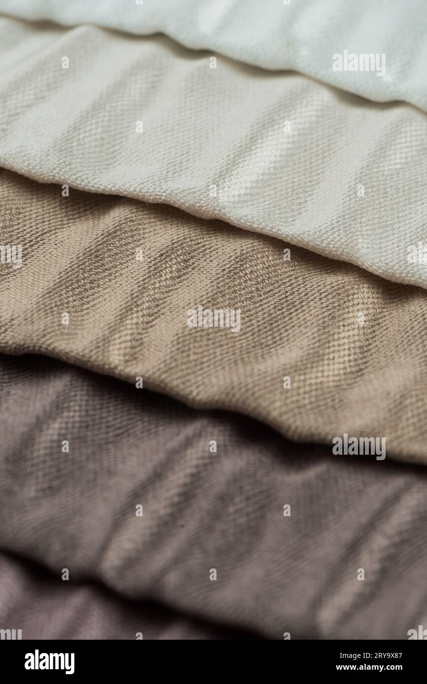 Multi color fabric texture samples Stock Photo - Alamy