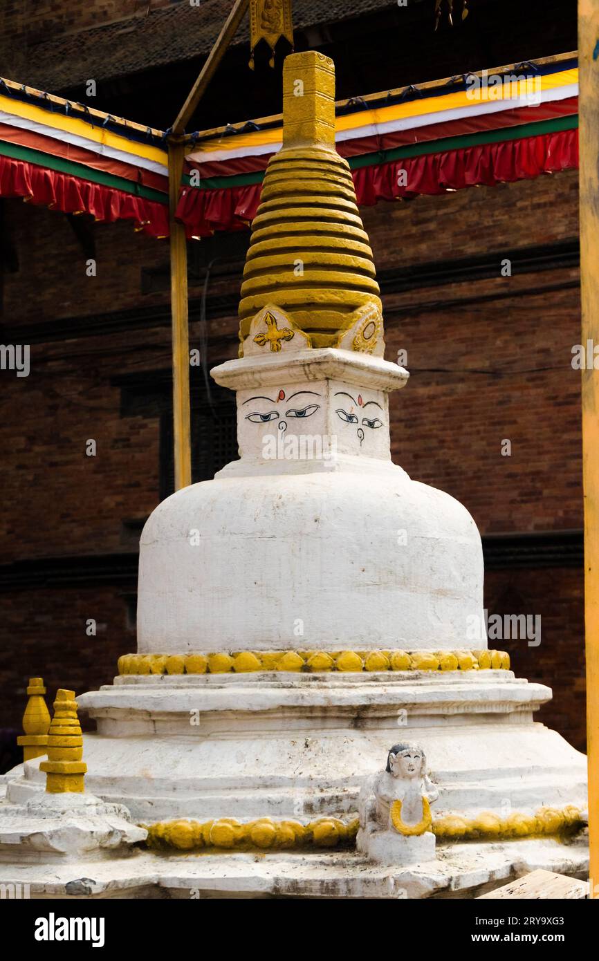 Small stupa located beside the Patan Durbar Square, Patan, Nepal Stock ...