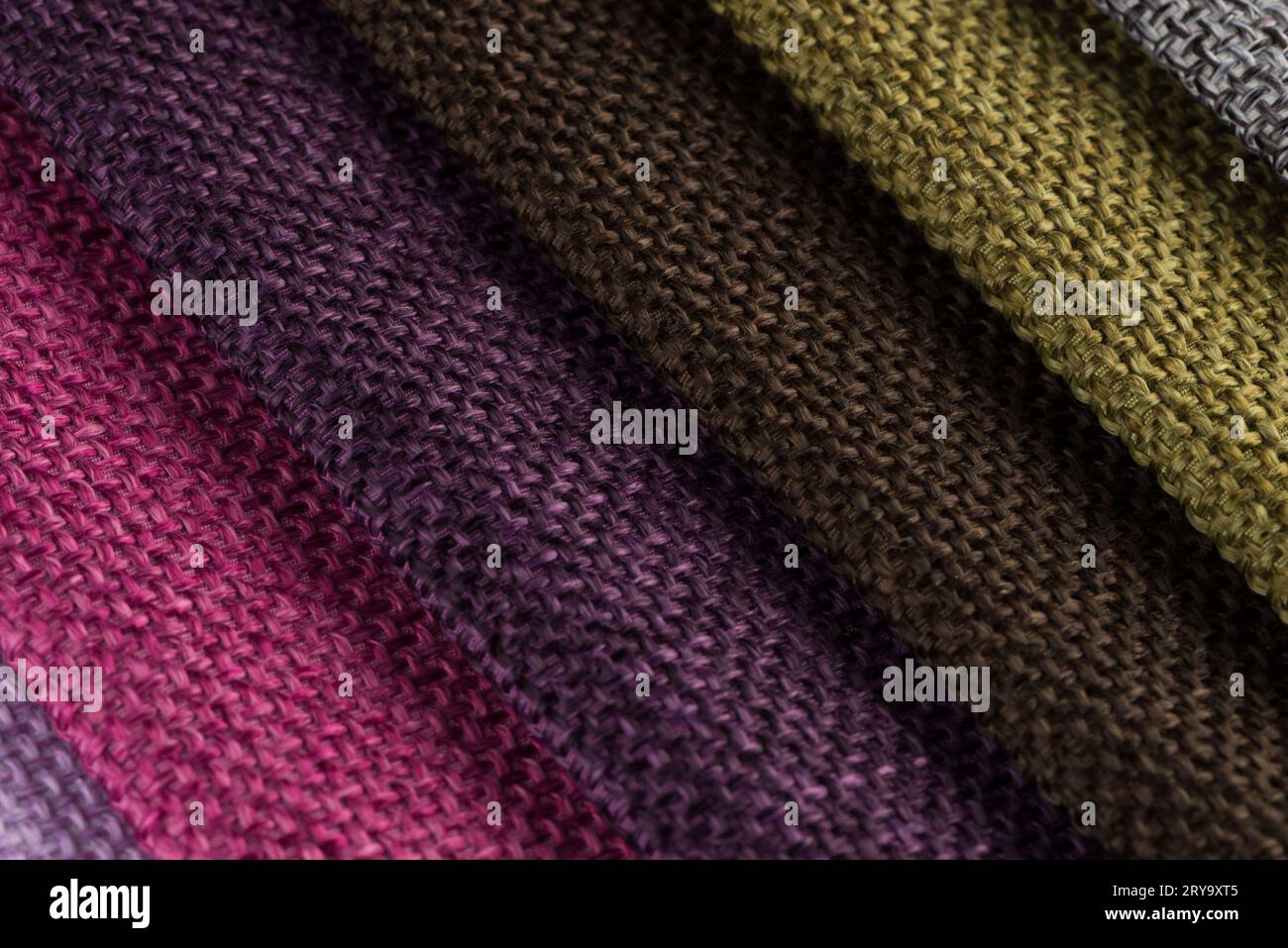Multi color fabric texture samples Stock Photo - Alamy
