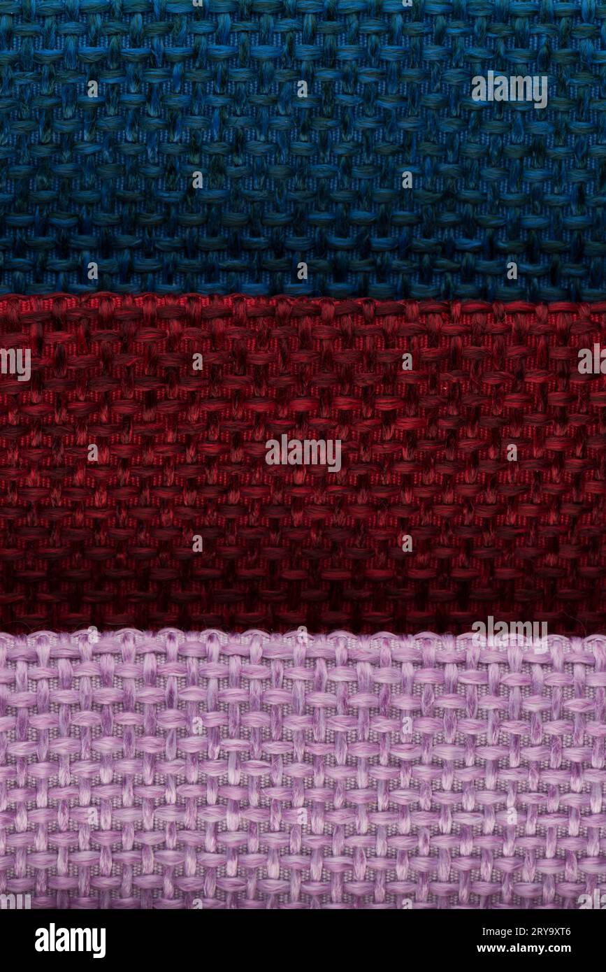 Multi color fabric texture samples Stock Photo - Alamy