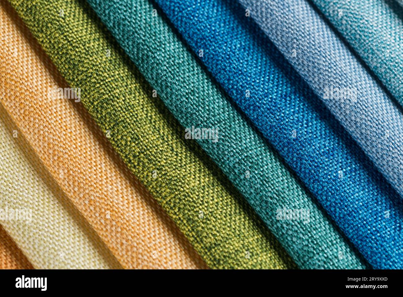 Multi color fabric texture samples Stock Photo - Alamy