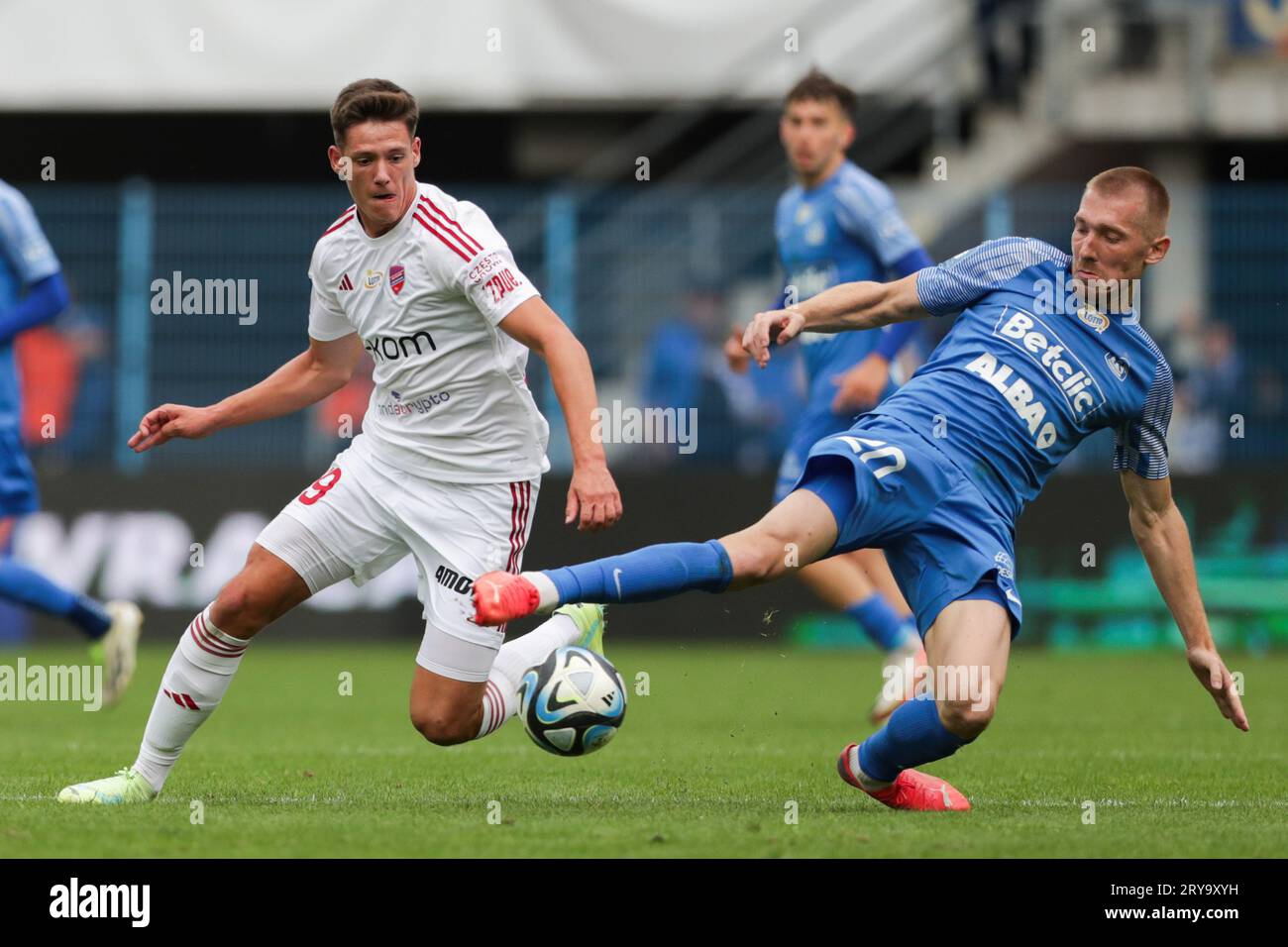 Gliwice, Poland. 24th Sep, 2023. Ante Crnac of Rakow Czestochowa (L ...