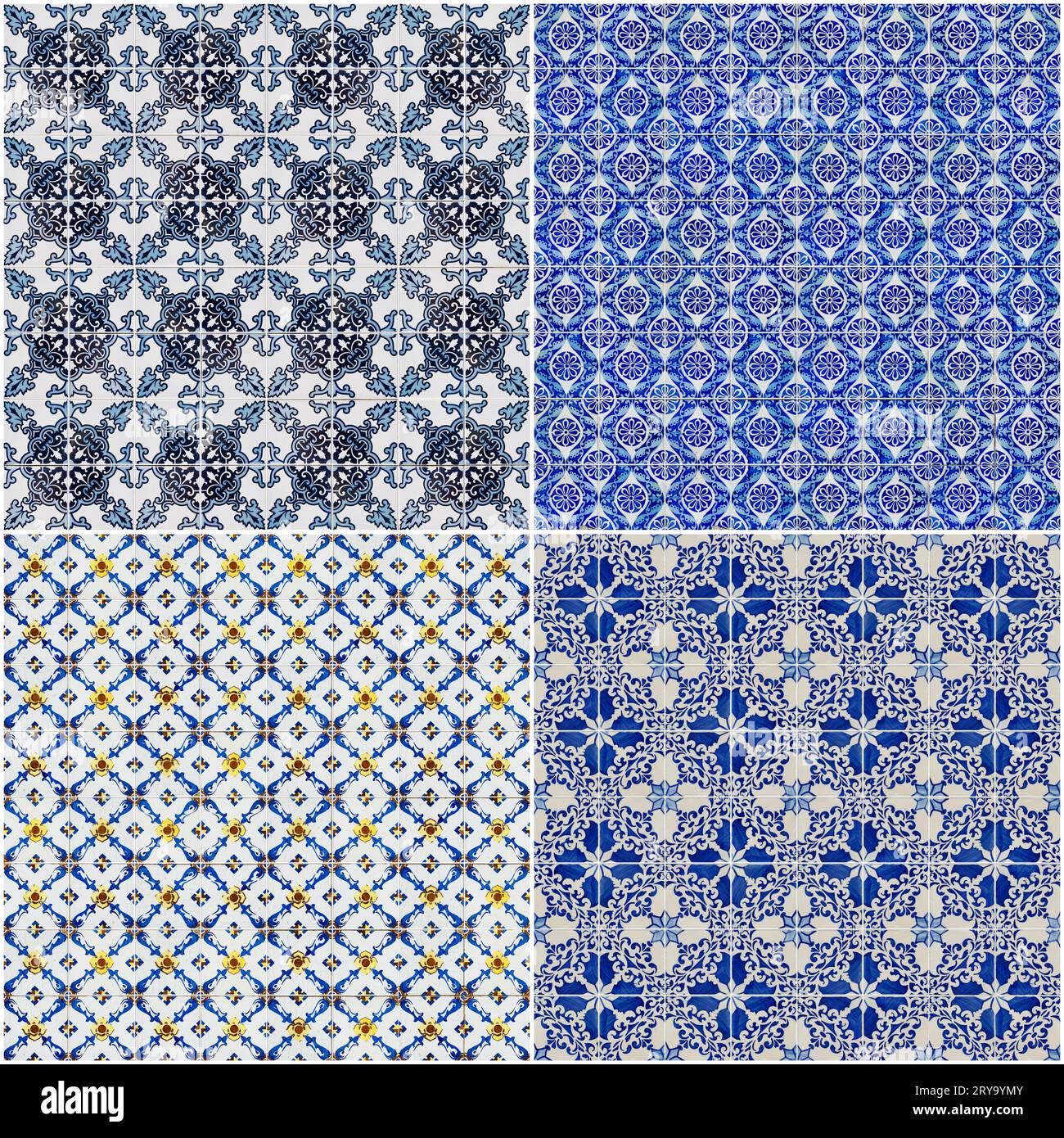 Wall tiles patterns Cut Out Stock Images & Pictures - Alamy