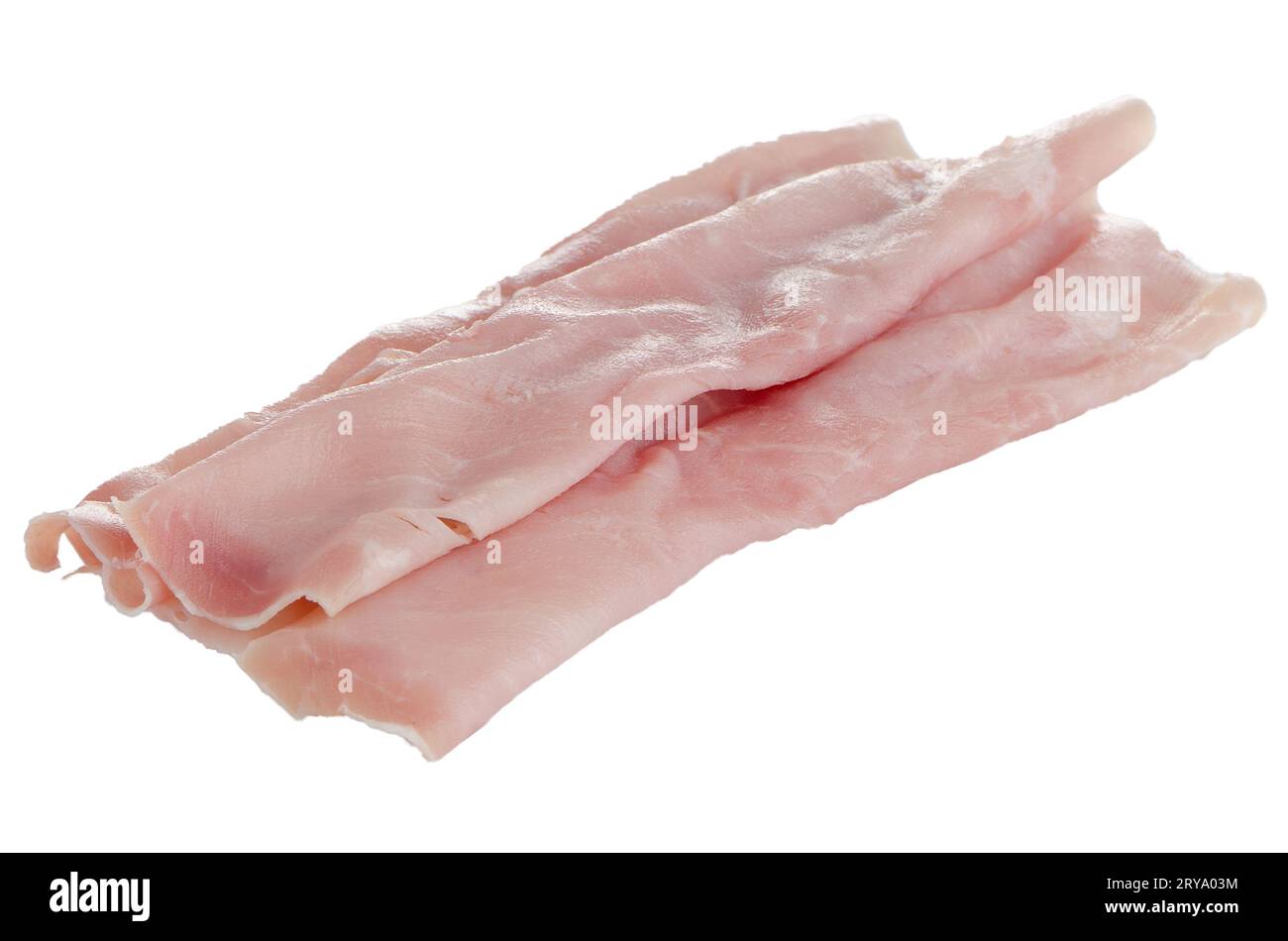 Fresh shaved ham Stock Photo - Alamy