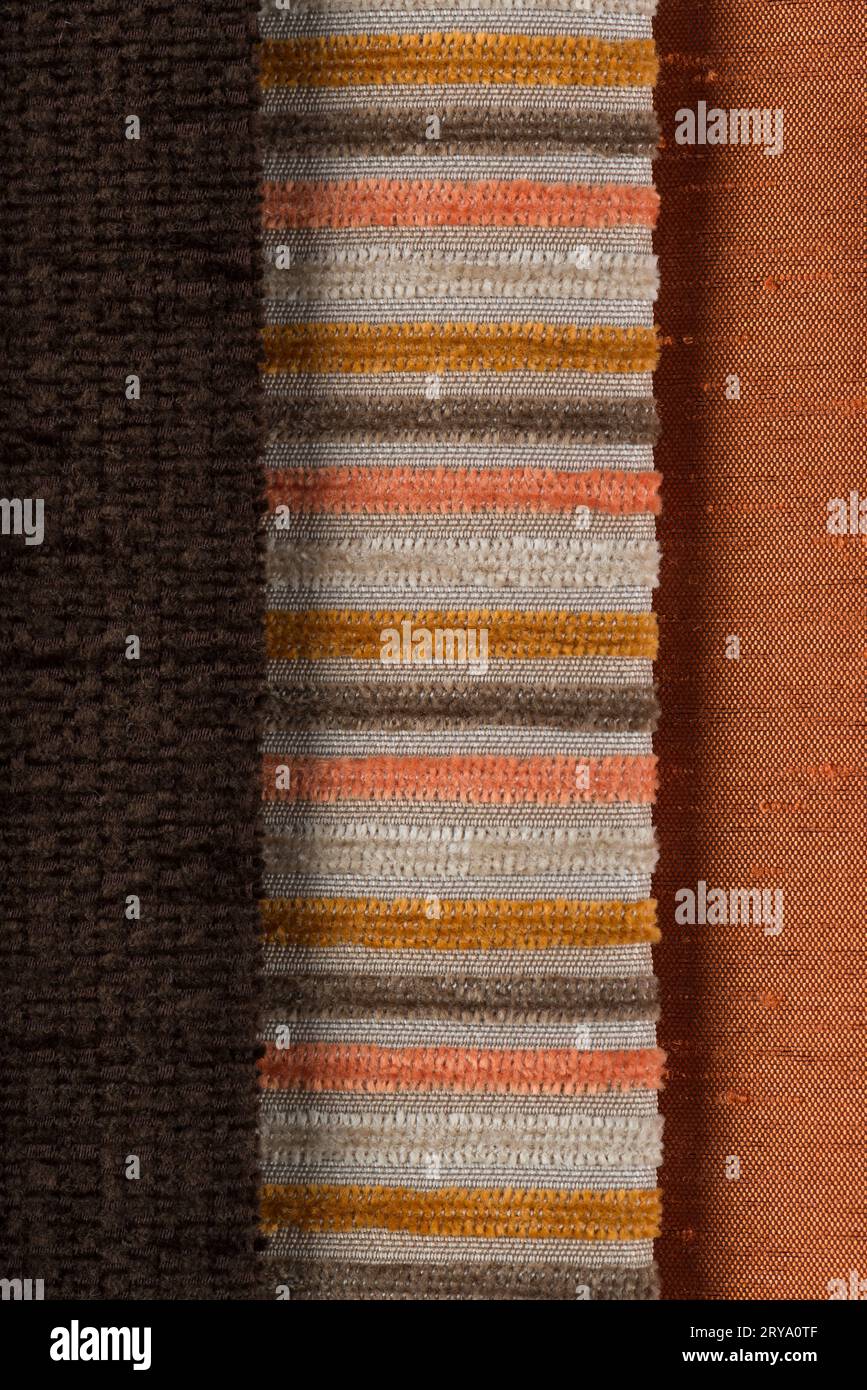 Multi color fabric texture samples Stock Photo - Alamy