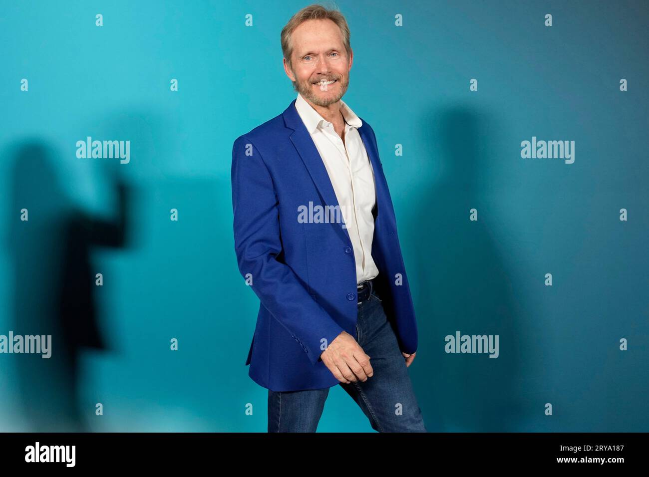 Tom Schanley arrives during the opening night of the Sphere, Friday ...