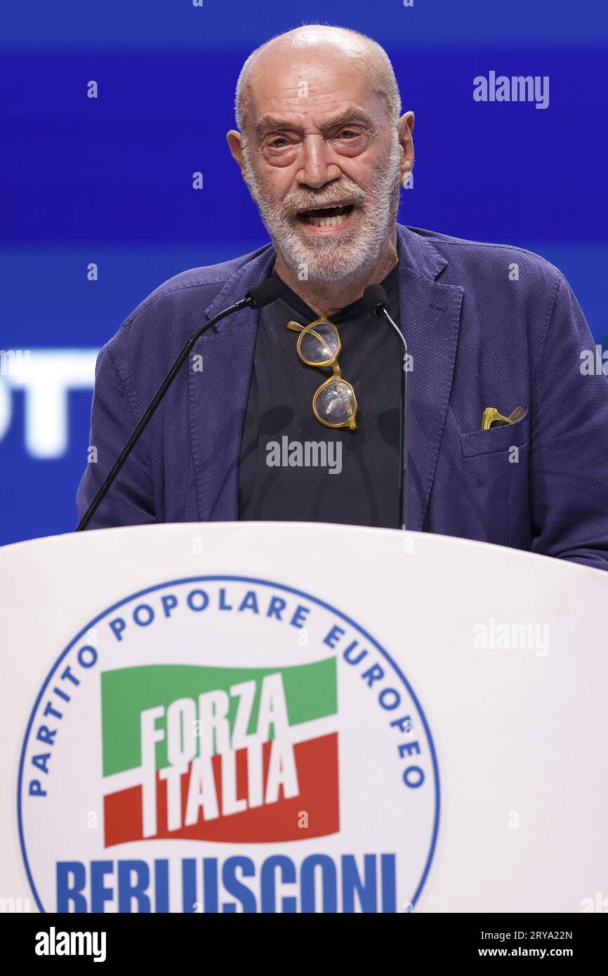 Pestum, Italy. 29th Sep, 2023. Tony Capuozzo, is an Italian journalist ...