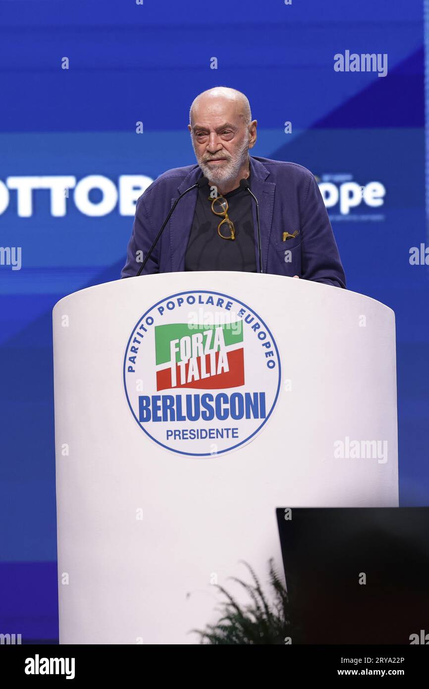 Pestum, Italy. 29th Sep, 2023. Tony Capuozzo, is an Italian journalist ...