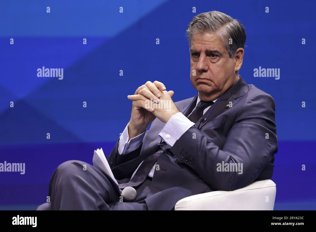 Pestum, Italy. 29th Sep, 2023. Stefano Pontecorvo president Leonardo ...