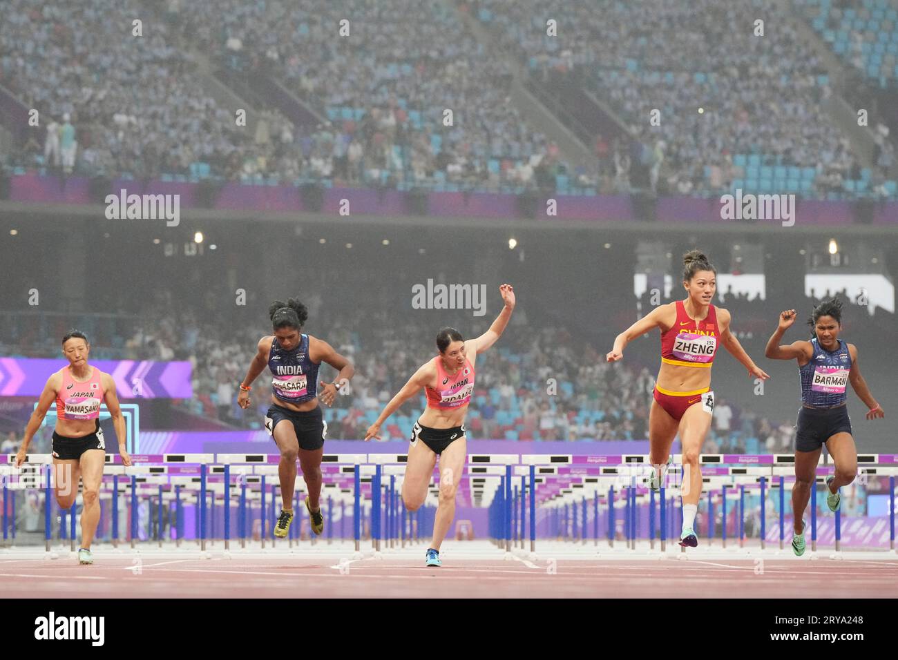 From left, Japan's Yuki Yamasaki, India's Nandini Agasara, Japan's ...