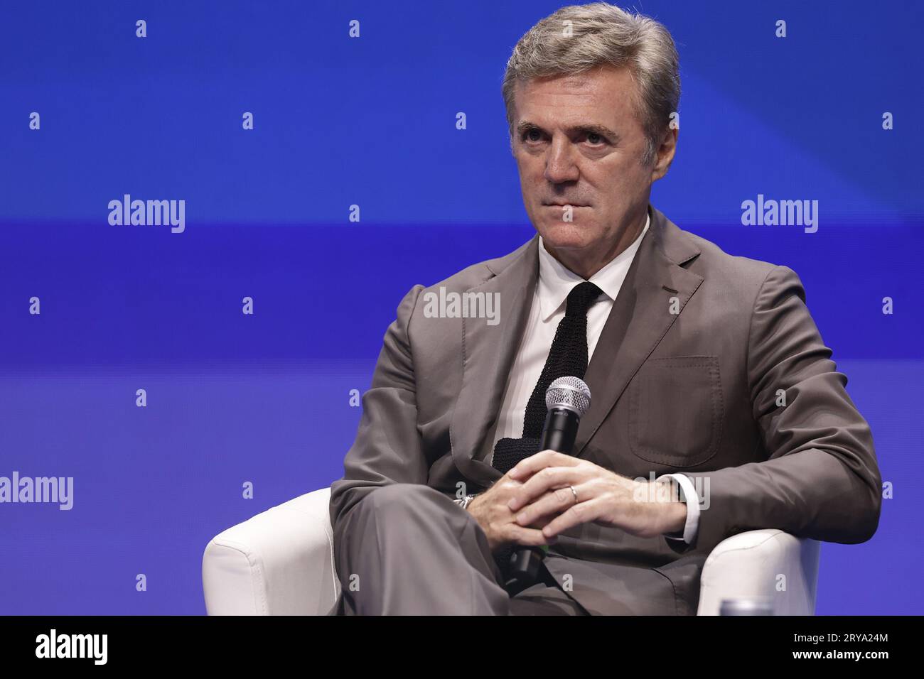 Pestum, Italy. 29th Sep, 2023. Flavio Cattaneo CEO ENEL during the ...