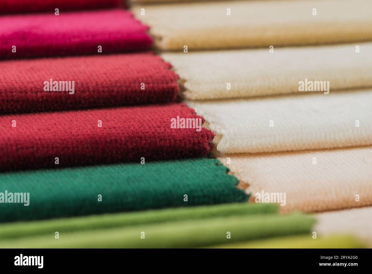 Multi color fabric texture samples Stock Photo - Alamy