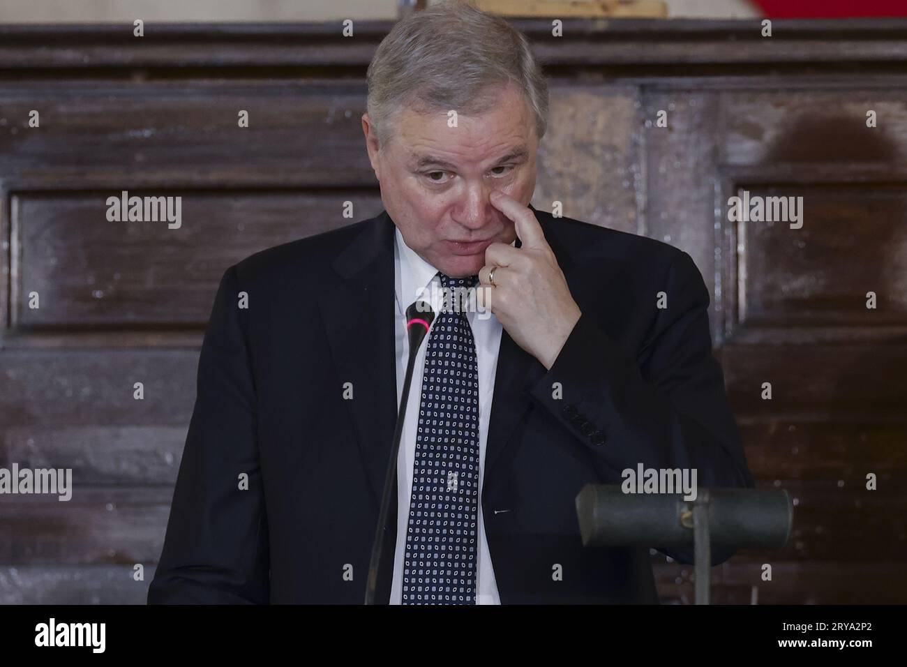 Napoli, Italy. 29th Sep, 2023. Ignazio Visco is an Italian economist ...