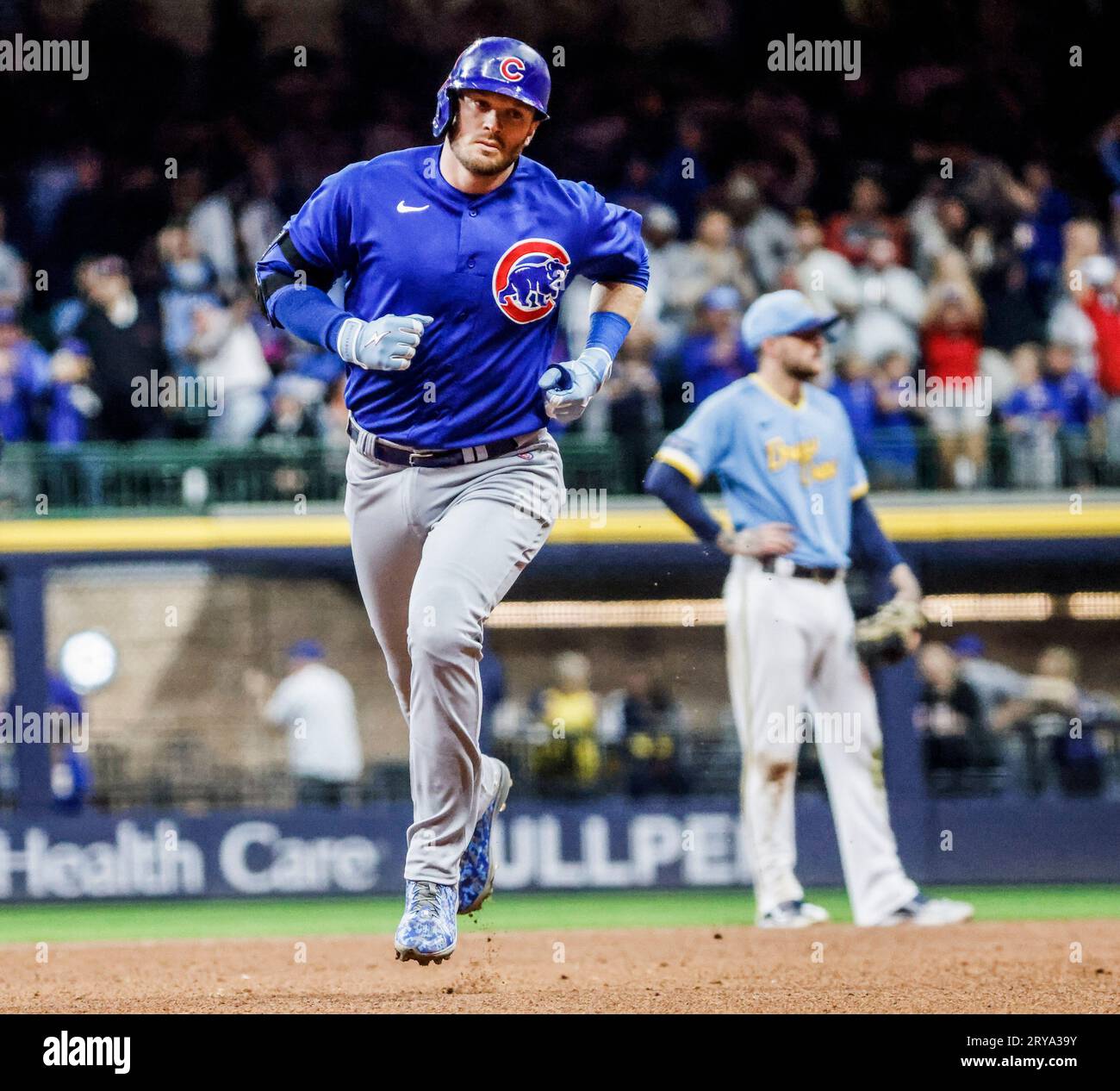 Milwaukee, United States. 29th Sep, 2023. Chicago Cubs left fielder Ian ...