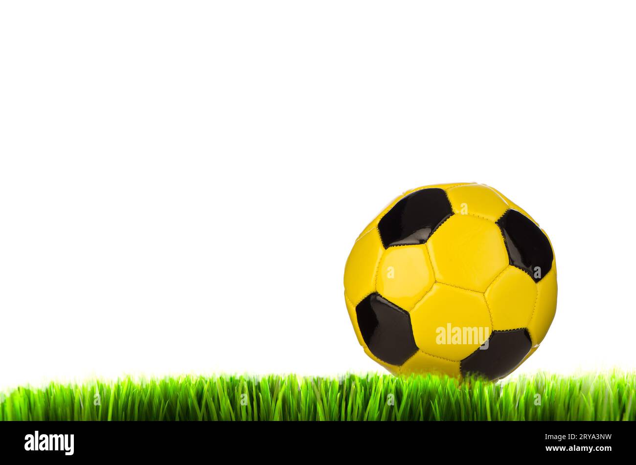 Realistic soccer ball grass field hi-res stock photography and images ...