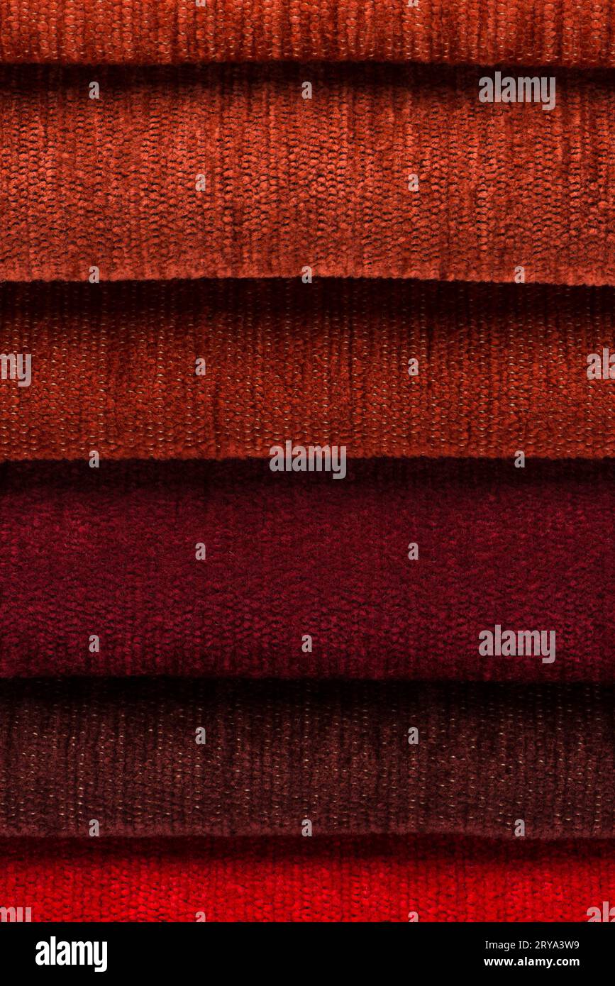 Multi color fabric texture samples Stock Photo - Alamy
