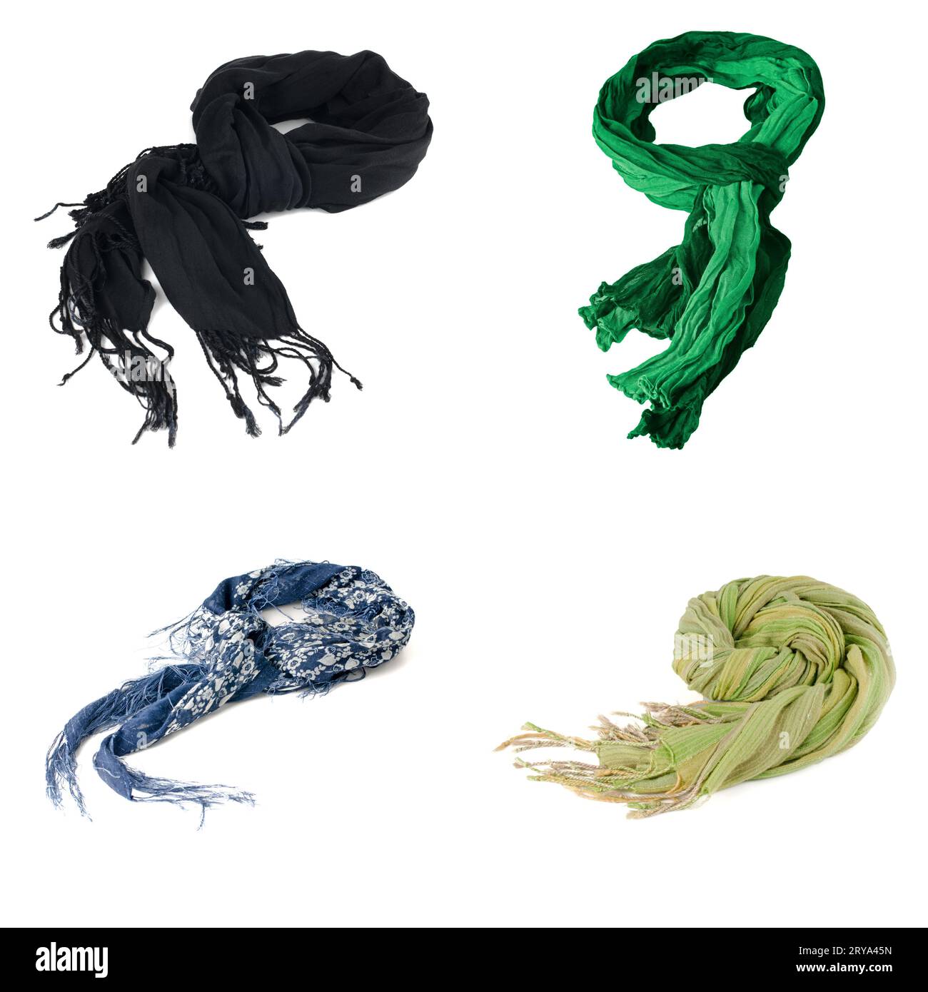Set of scarves Stock Photo - Alamy