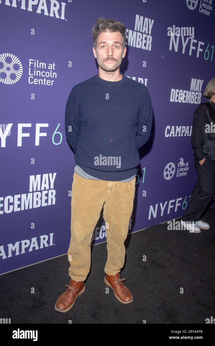 New York, United States. 29th Sep, 2023. Sam Lisenco attends the red ...