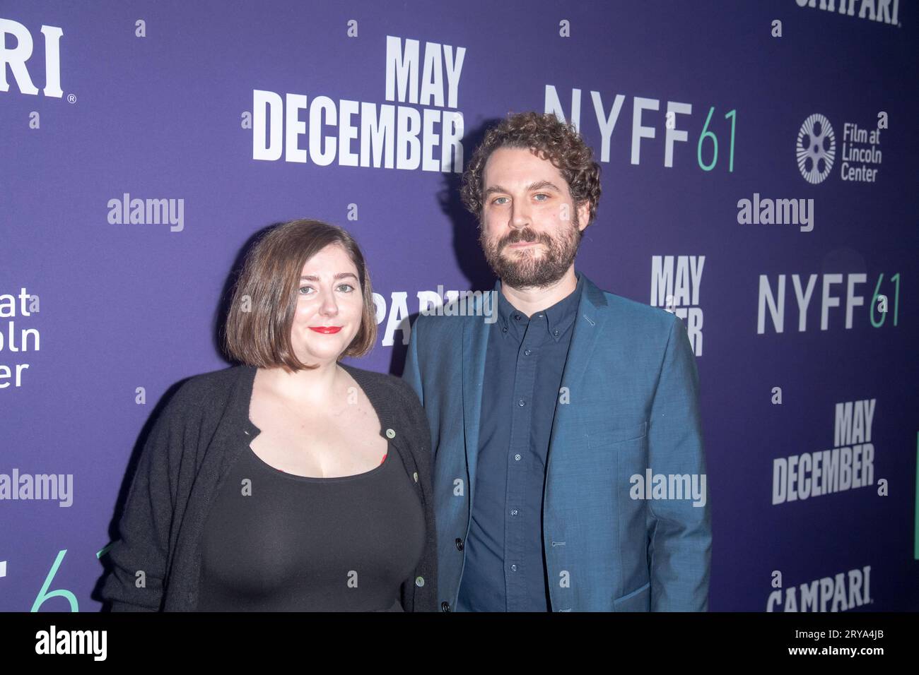 New York, United States. 29th Sep, 2023. Samy Burch and Alex Mechanik ...