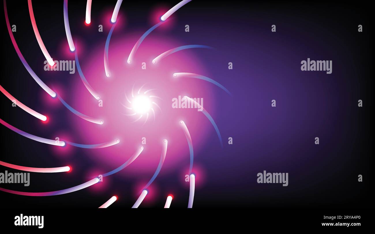 Meteor radial background abstract with flame-like effect pink blue and ...