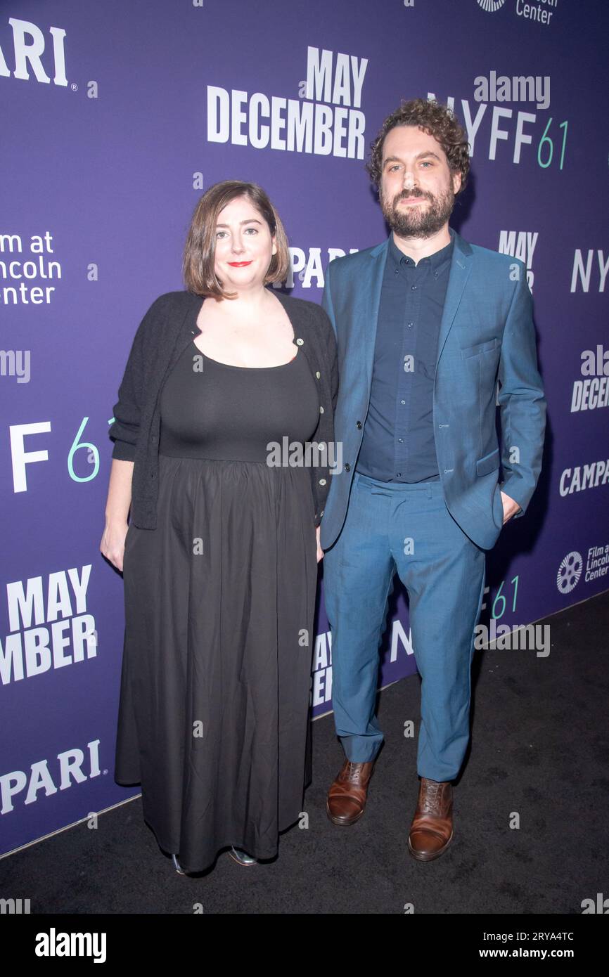 New York, United States. 29th Sep, 2023. Samy Burch and Alex Mechanik ...