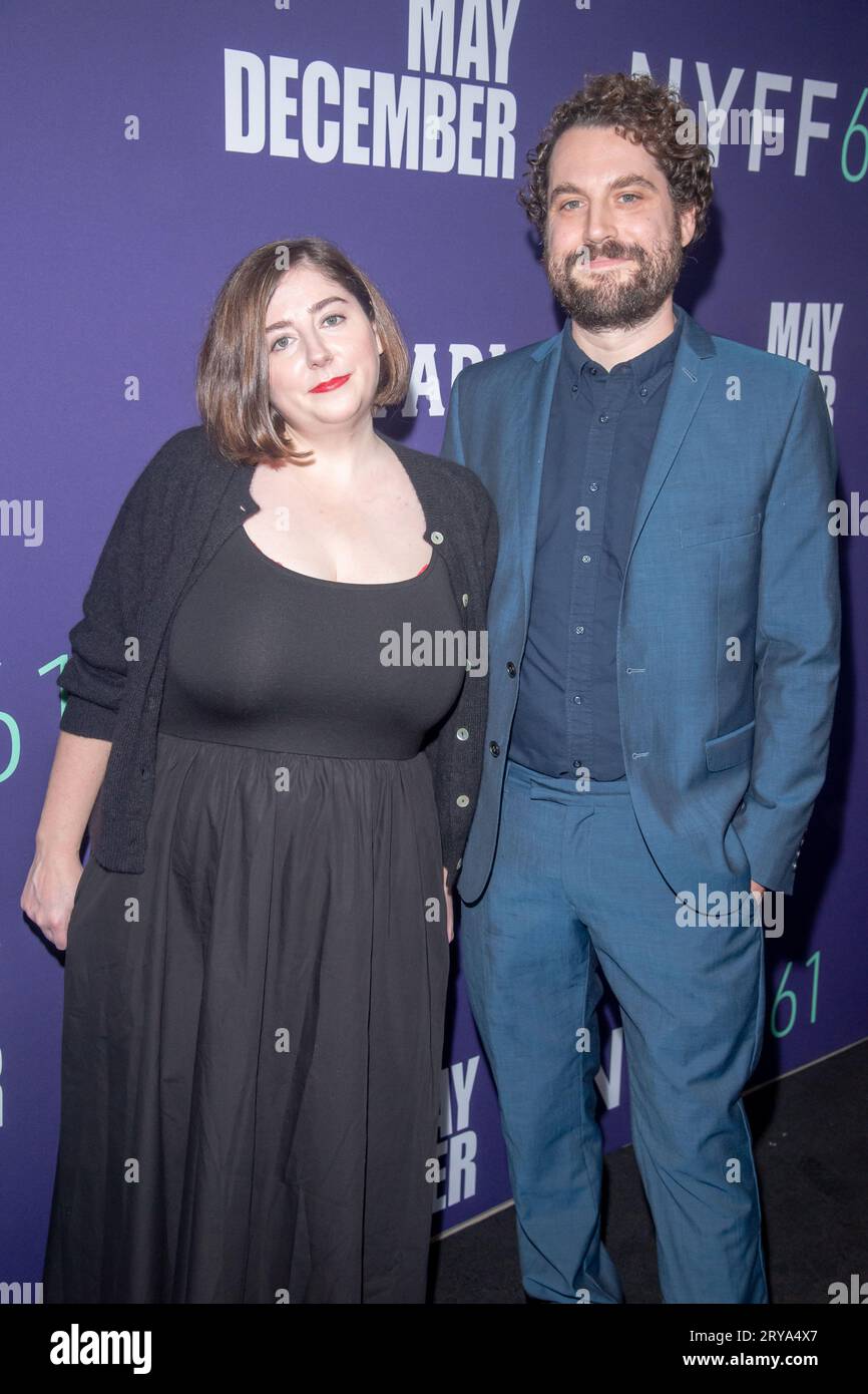 New York, United States. 29th Sep, 2023. Samy Burch and Alex Mechanik ...