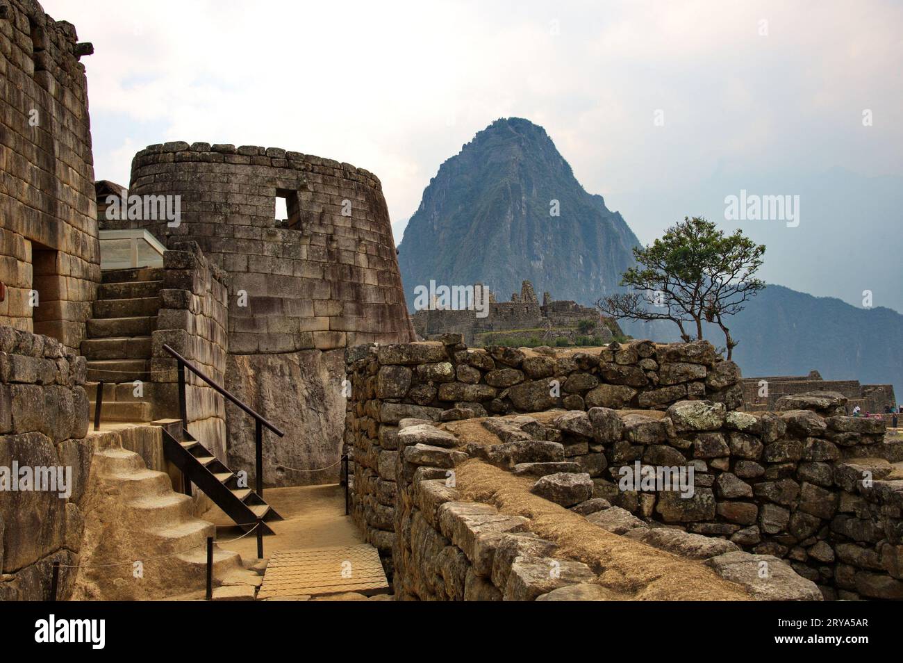 Inside Of Machu Picchu Ruins Peru Stock Photo Alamy