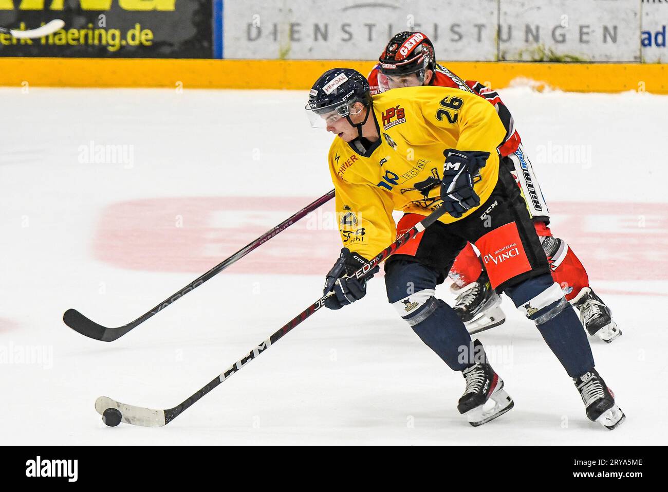 Memmingen, Deutschland. 29th Sep, 2023. 29.09.2023, Eissporthalle am ...