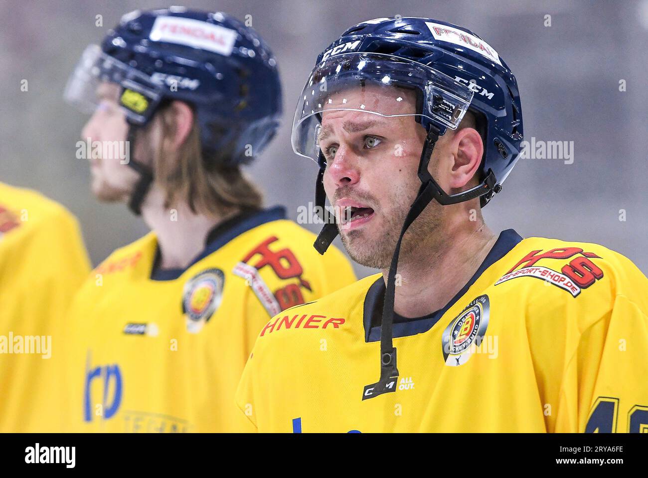 Memmingen, Deutschland. 29th Sep, 2023. 29.09.2023, Eissporthalle am ...
