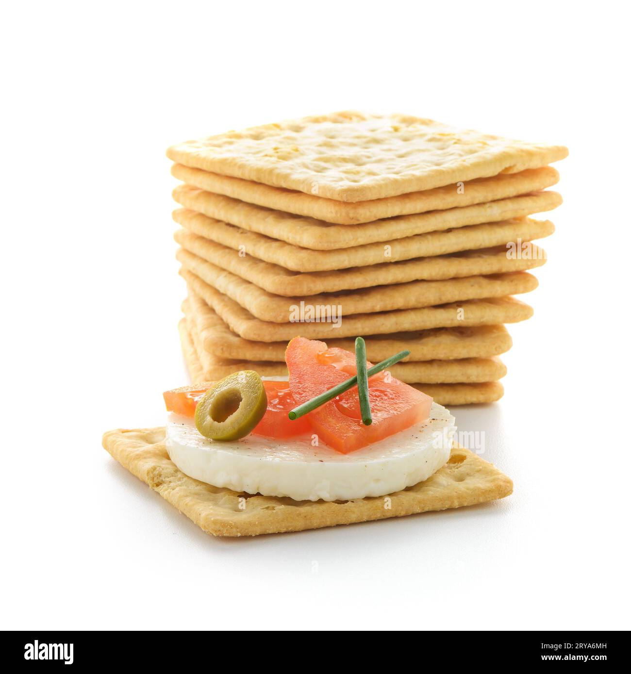 Closeup tasty crackers bread hi-res stock photography and images - Alamy
