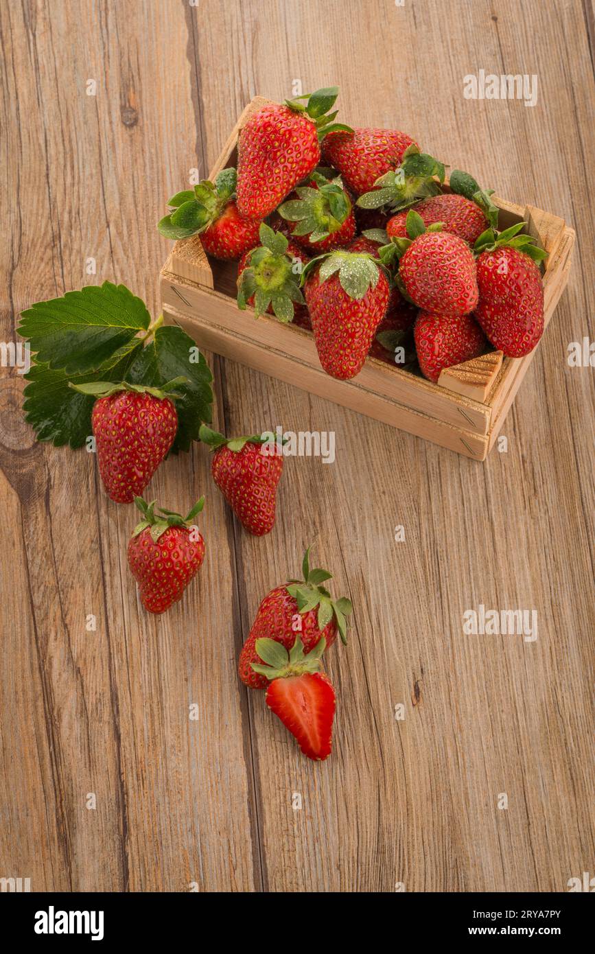 Tasty fresh strawberries close hi-res stock photography and images - Alamy