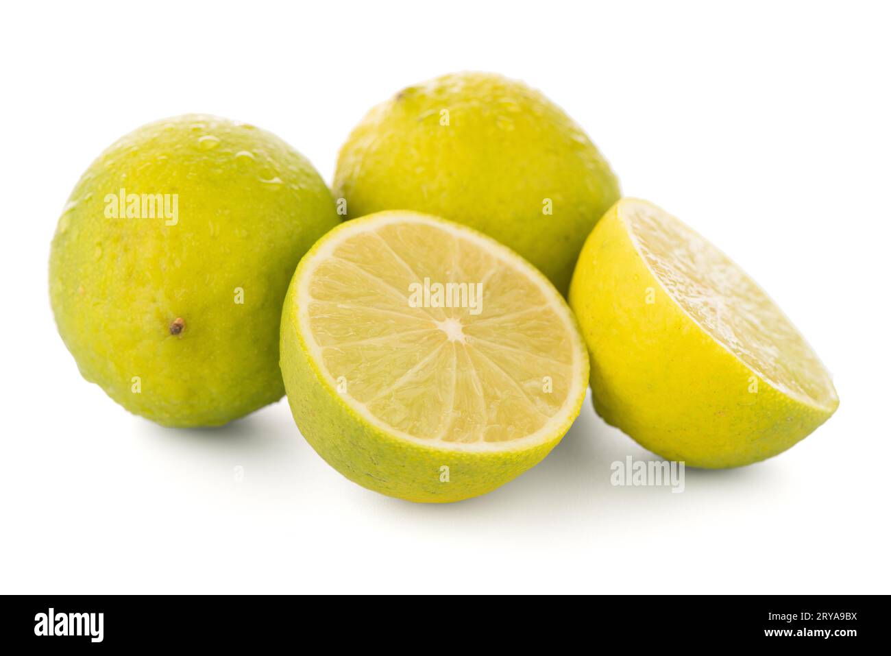 Green lemon leaf Cut Out Stock Images & Pictures - Alamy