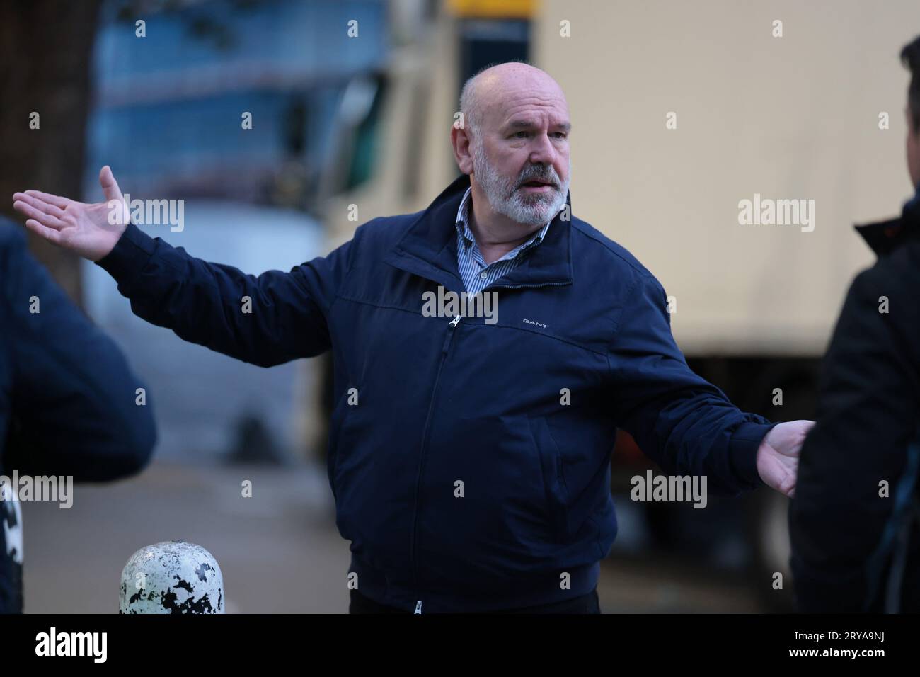 London, UK. 30th Sep, 2023. ASLEF Secretary-General MICK WHELAN on a ...