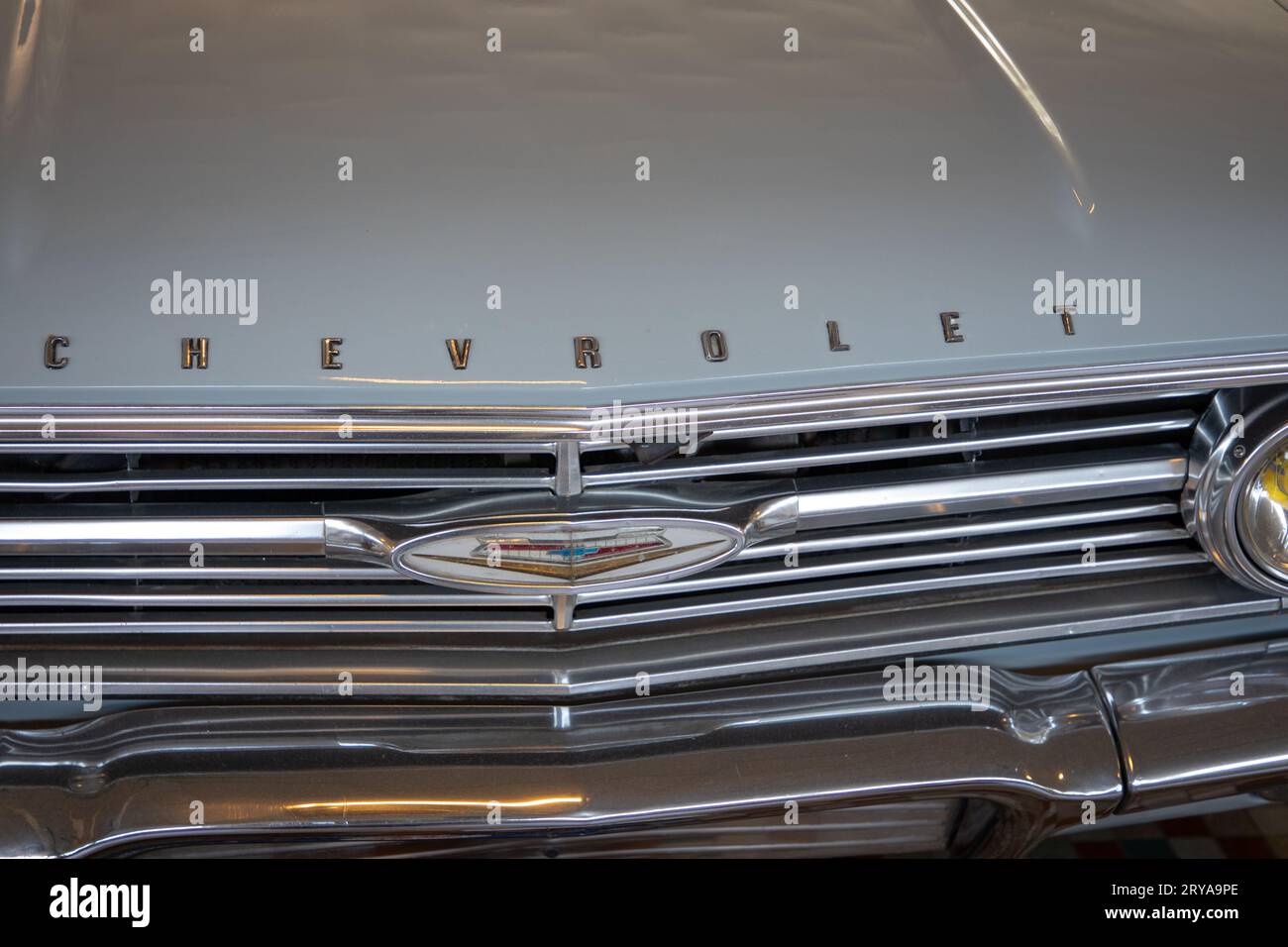Bordeaux , France - 09 28 2023 : chevrolet vintage logo brand and text ...