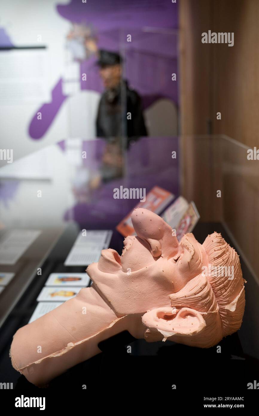 A defective puppet of Prime Minister Rishi Sunak made for the Spitting ...