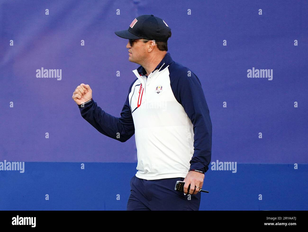 during the foursomes on day two of the 44th Ryder Cup at the Marco ...