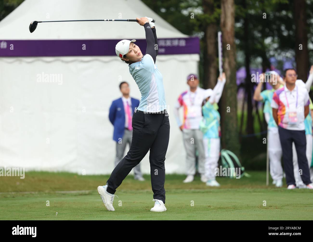 Hangzhou, China's Zhejiang Province. 30th Sep, 2023. Lin Xiyu of China ...