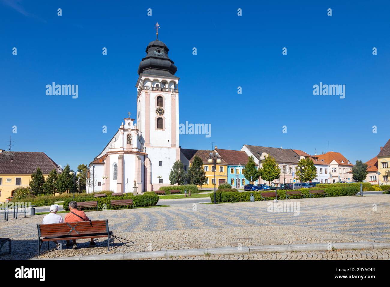 Namesti T. G. Masaryka, kostel sv. Mateje, Bechyně nad Lužnicí ...