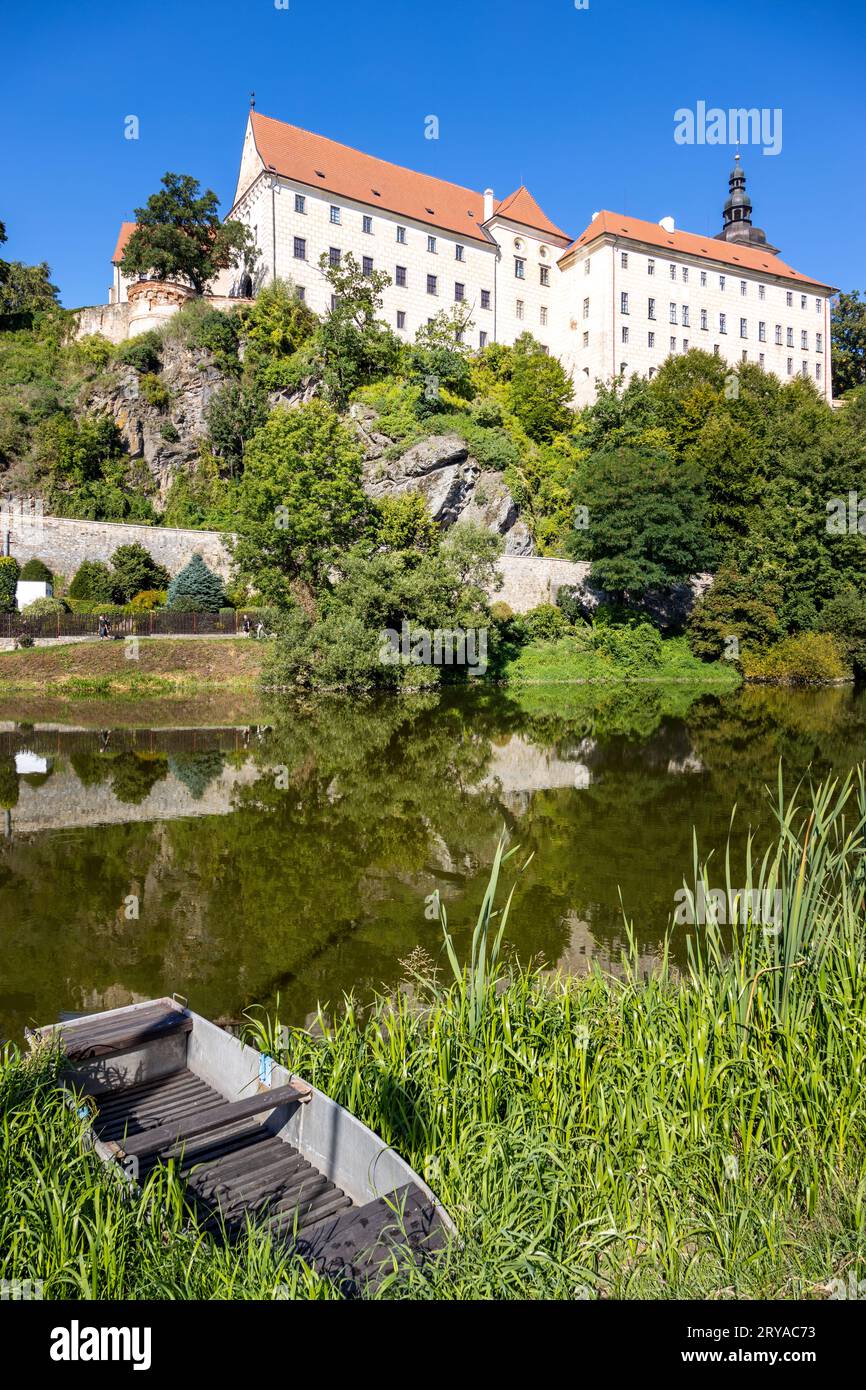 renesancni zamek Bechyne nad Luznici, řeka Lužnice, Jizni Cechy, Ceska ...