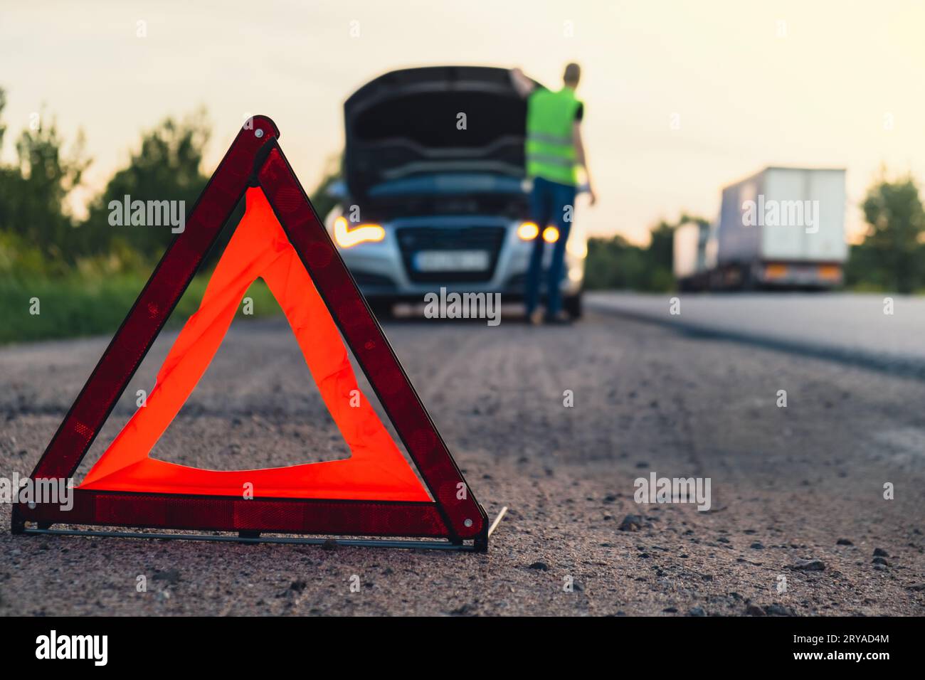 Damage broken standing road transportation road signal hi-res stock ...