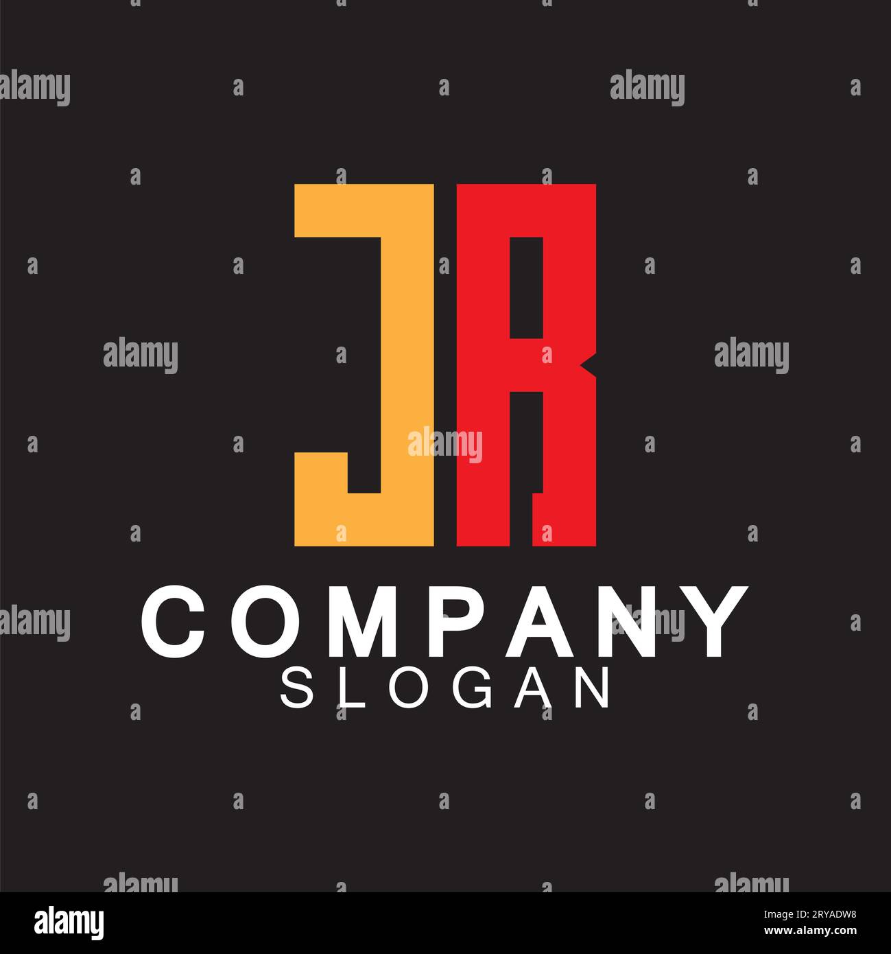 Alphabet Letters RJ or JR business logo design Stock Vector Image & Art ...