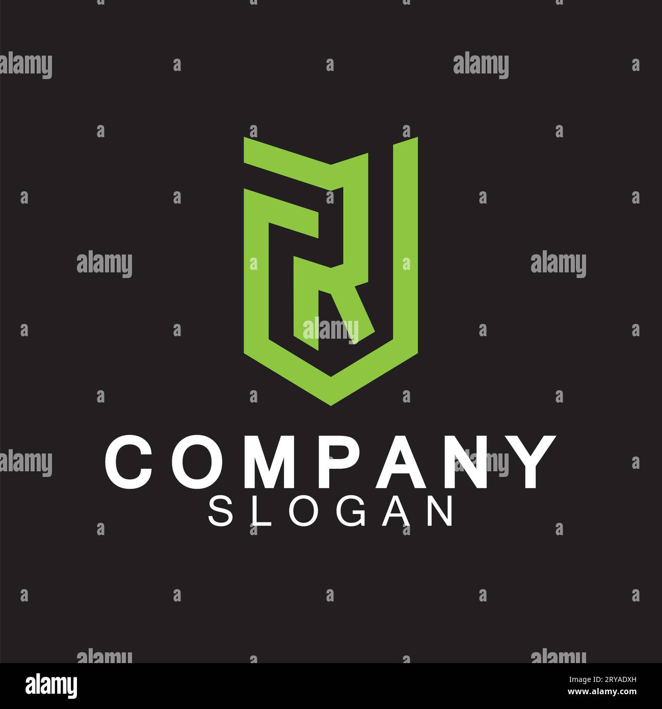 Alphabet Letters RJ or JR business logo design Stock Vector Image & Art ...