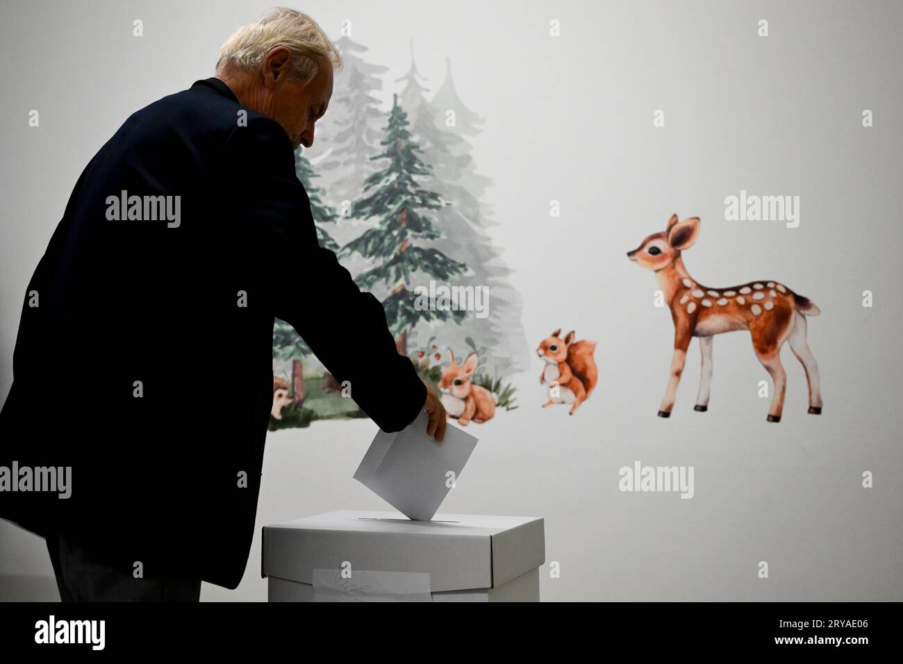 Bratislava, Slovakia. 30th Sep, 2023. Slovak early parliamentary ...